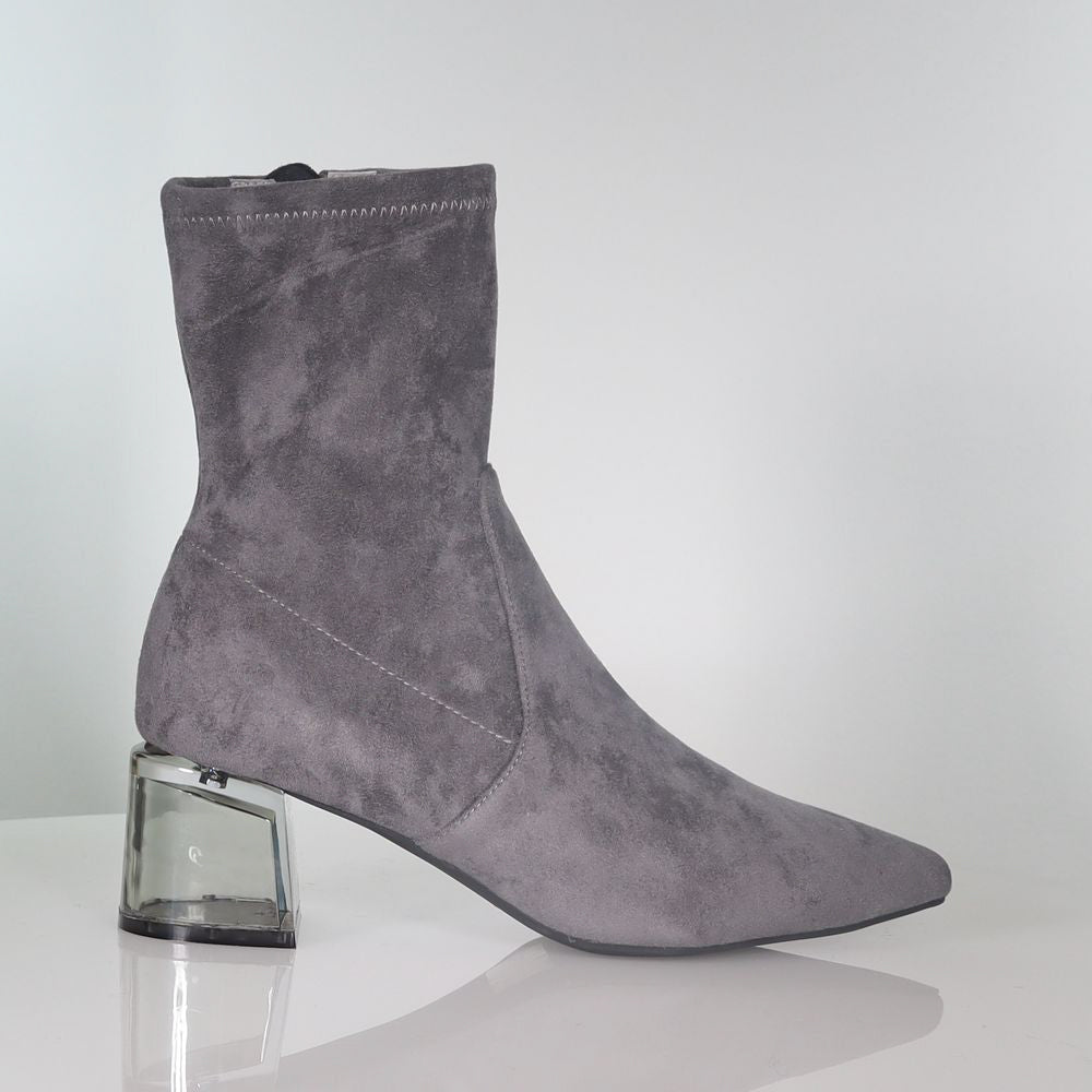 37 SAMPLE - EDEN/DARK GREY MICRO STRETCH SUEDE – Minx Footwear | C.REED ...